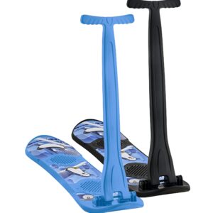 Superio Kids Snow Scooter Sled Pack of 2 Includes Black and Blue.