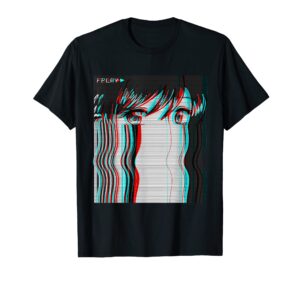 vaporwave aesthetic sad anime girl retro eboy egirl harajuku t-shirt