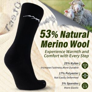 Merino Protect Merino Wool Socks for Women Winter Hiking Hunting Cycling Boot Socks Soft Cushion Warm Casual Thermal Socks