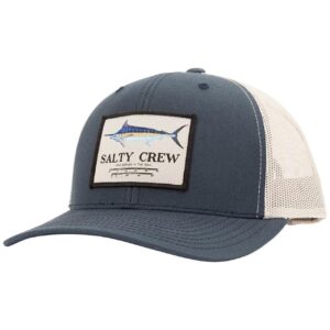 salty crew men's standard retro, navy/silver, one size