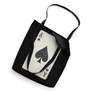 Playing Card Ace of Spade Poker Cool Novelty Lover Gifts Tote Bag