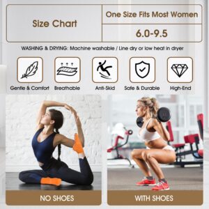 jeuhut Pilates Grip Socks for Women 12 Pairs Non Slip Yoga Barre Socks Sticky Hospital Socks Slipper Socks