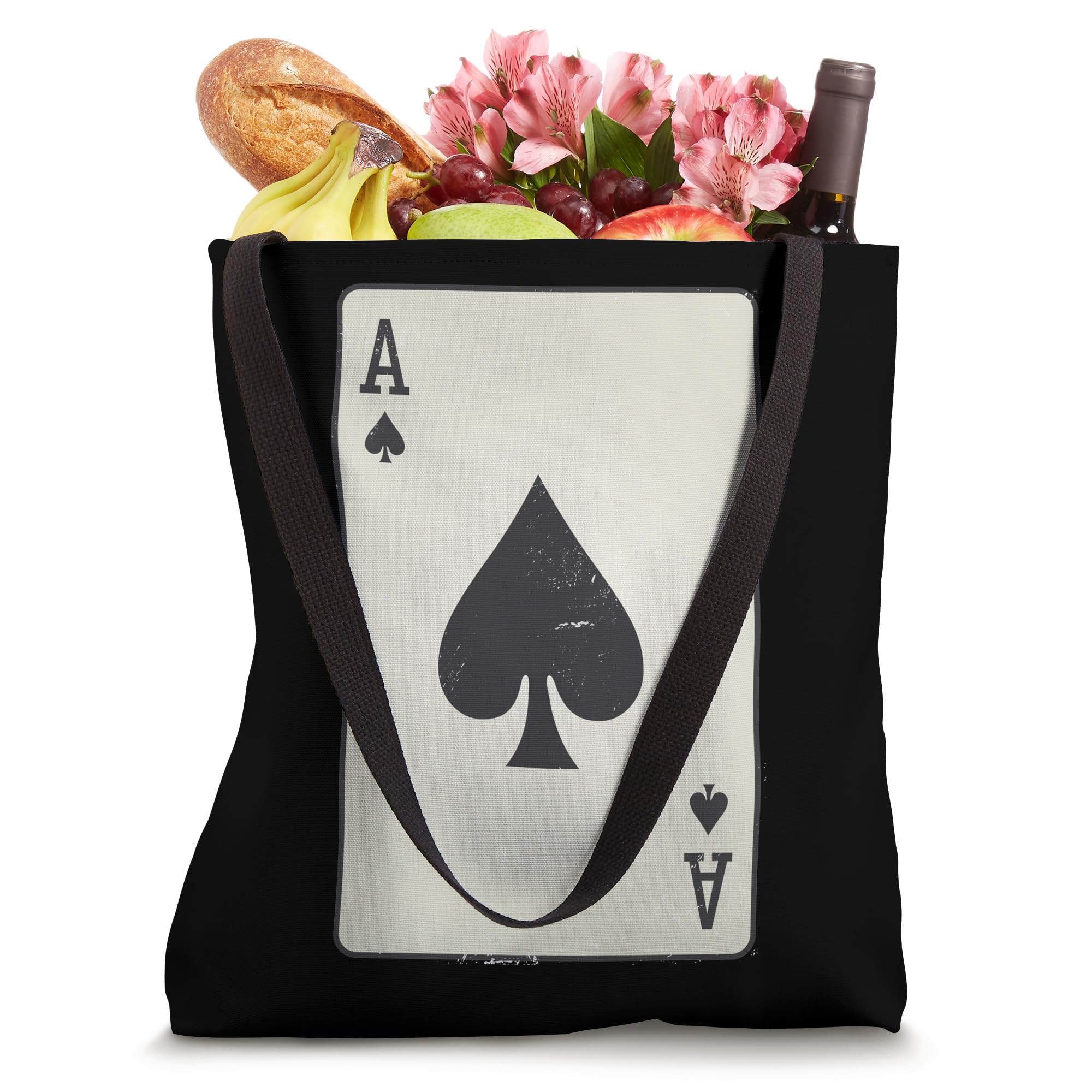 Playing Card Ace of Spade Poker Cool Novelty Lover Gifts Tote Bag