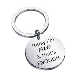 aktap dear evan hansen inspired keychain today i'm me and that's enough broadway musical gift for theater lovers keyrings (today enough keychain)