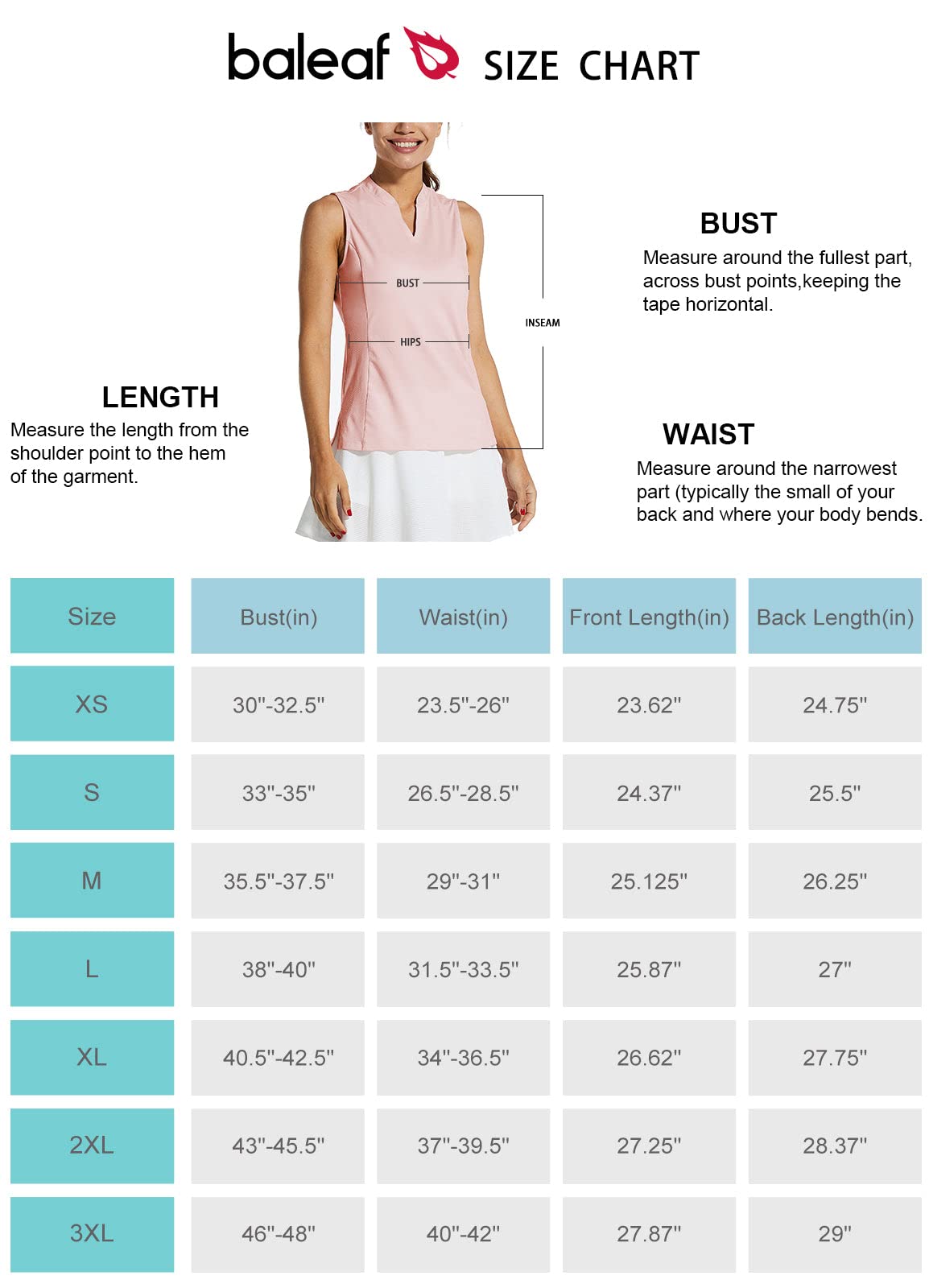 BALEAF Women's Sleeveless Tennis Shirts Lightweight Quick Dry V-Neck Golf Top Tank Tops Polo Pink M