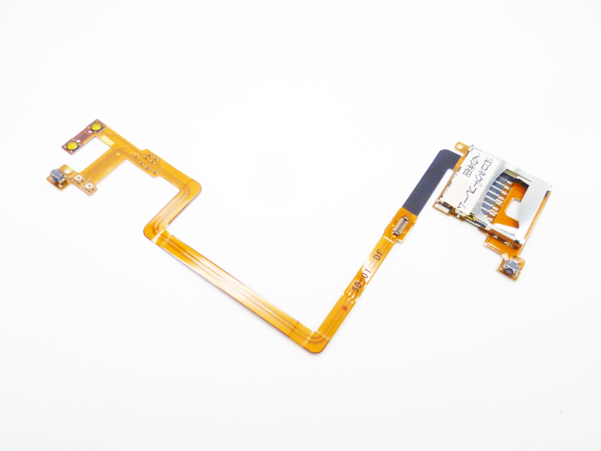 SD Card Reader Slot & L/R Shoulder Button Module Flex Cable Replacement Compatible with Nintendo DSi