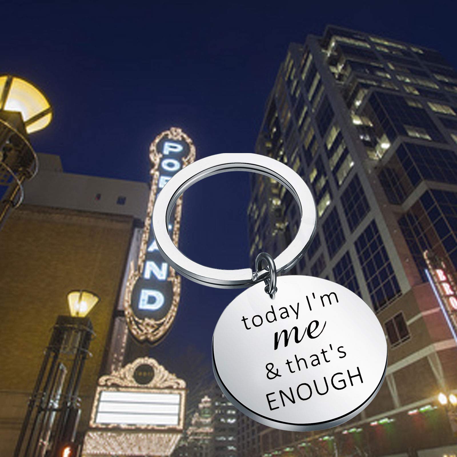 AKTAP Dear Evan Hansen Inspired Keychain Today I'm Me and That's Enough Broadway Musical Gift for Theater Lovers keyrings (Today Enough Keychain)