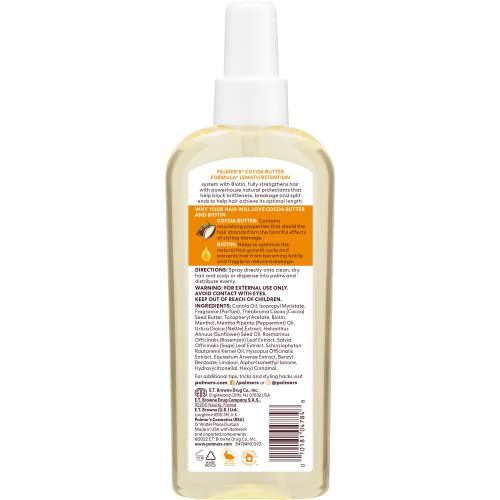 Palmer's Cocoa Butter & Biotin Length Retention Hair and Scalp Oil, 5.1 Ounce