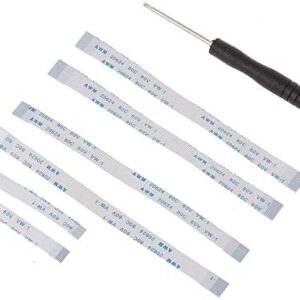 6 PCS Power Switch Touch Pad Ribbon Flex Cable Tool Replacement Set for Sony PS4 Controller 10 12 14 Pin