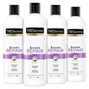 tresemmé conditioner for damaged hair keratin repair restores and seals hair from damage 20 oz 4 count