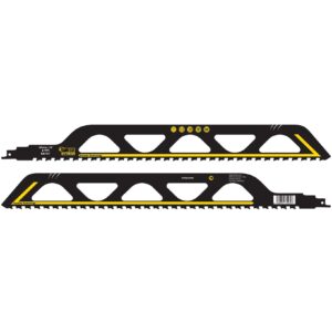 2 x SabreCut SCRS2243HM_2 Tungsten Carbide 17 29/32" (455mm) 2 TPI S2243HM Large Bricks Poroton Fibre Cement Concrete Straight Cutting Reciprocating Sabre Saw Compatible with Bosch Dewalt Makita