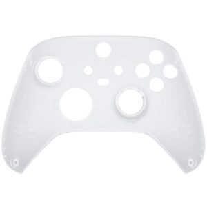 eXtremeRate Replacement Faceplate for Xbox Series X & S Controller - Personalize Your Control - Clear Custom Front Housing Shell for Xbox Core Wireless Controller [Controller NOT Included]