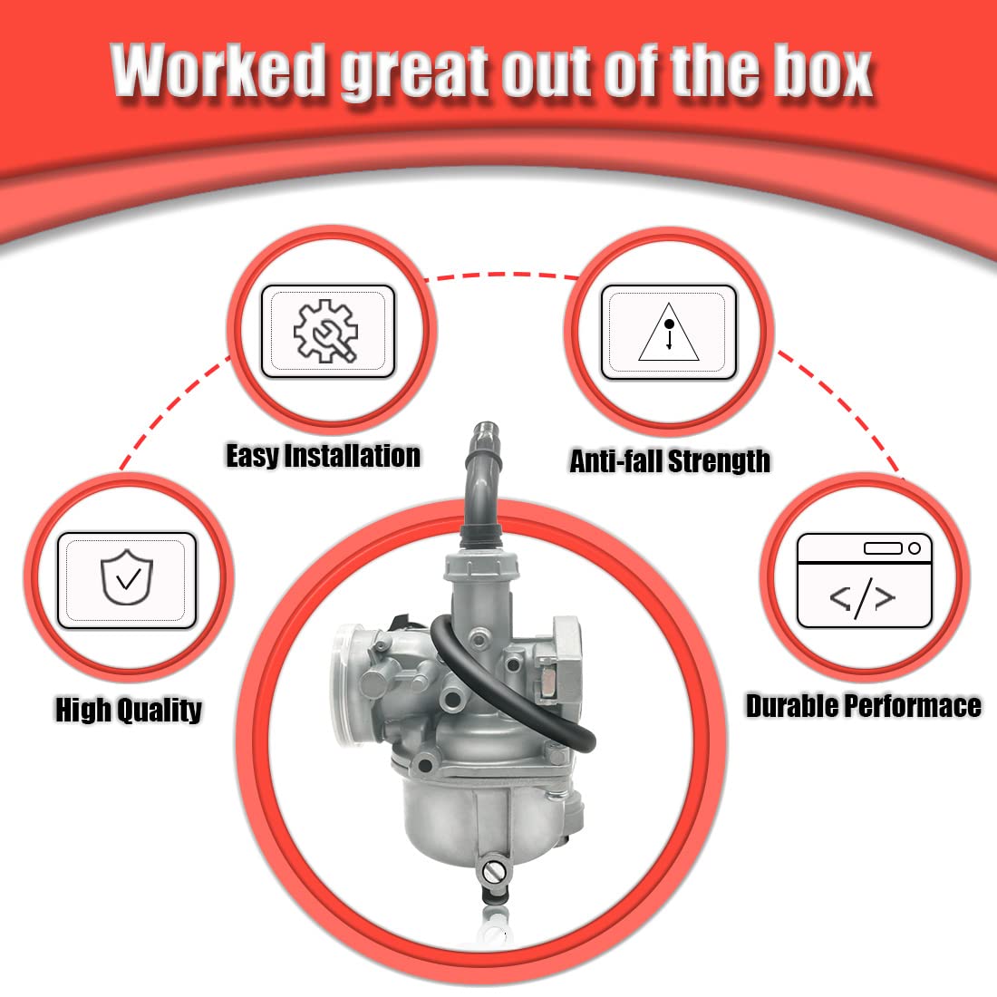 TRX90 Carburetor Replace for Honda TRX 90 EX 90EX Sportrax Fourtrax 90 1993-2004 2005 2006 Carb 16100-HP2-673