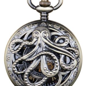 Classic Hollow Design Hand Winding Mechanical Pocket Watch Mens Watches