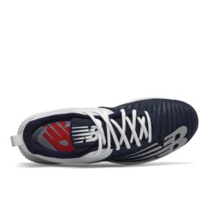 New Balance Men's FuelCell 4040 V6 Metal Baseball Shoe, Team Navy/White, 9