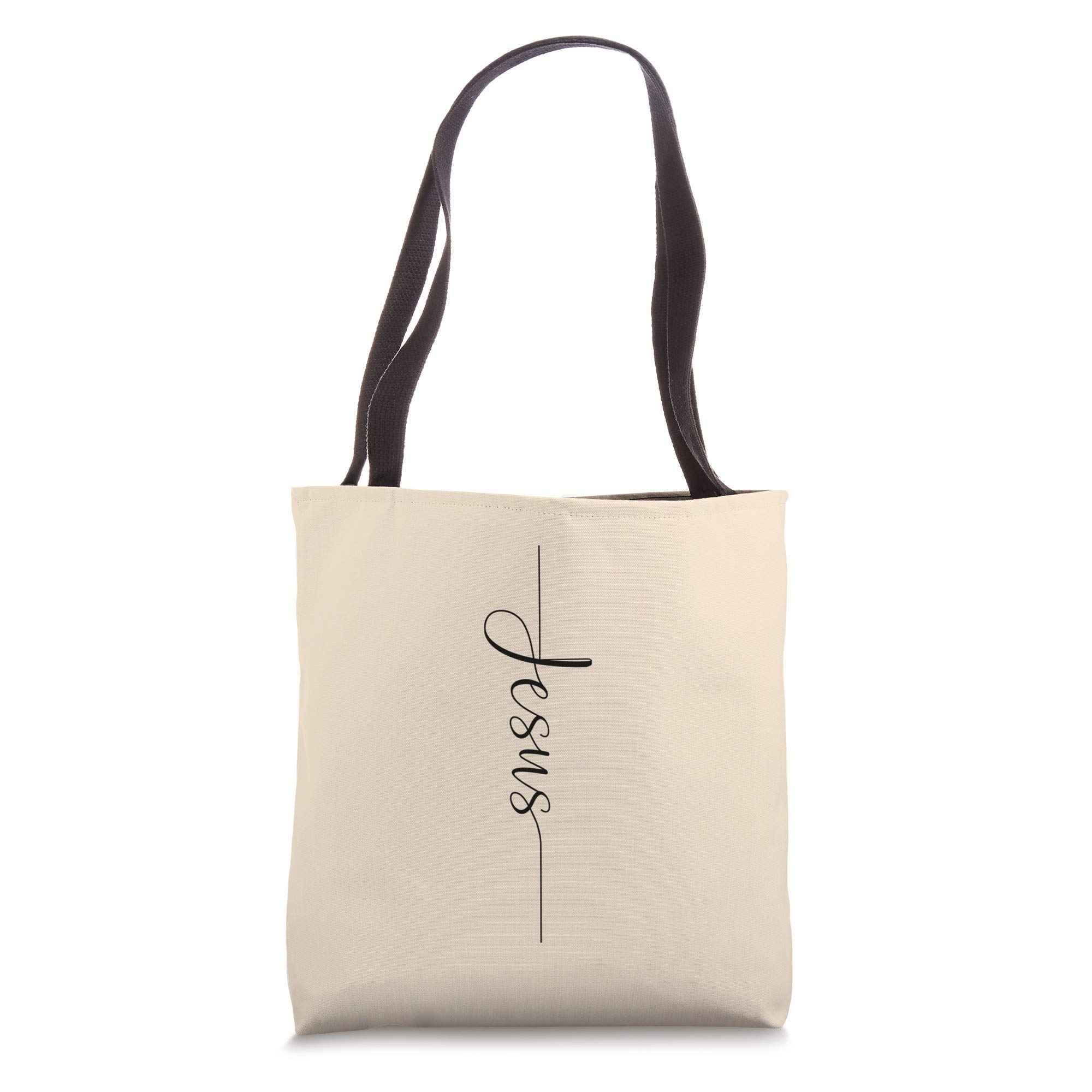 Jesus Line Letters Cool Religion God Faith Christian Gift Tote Bag