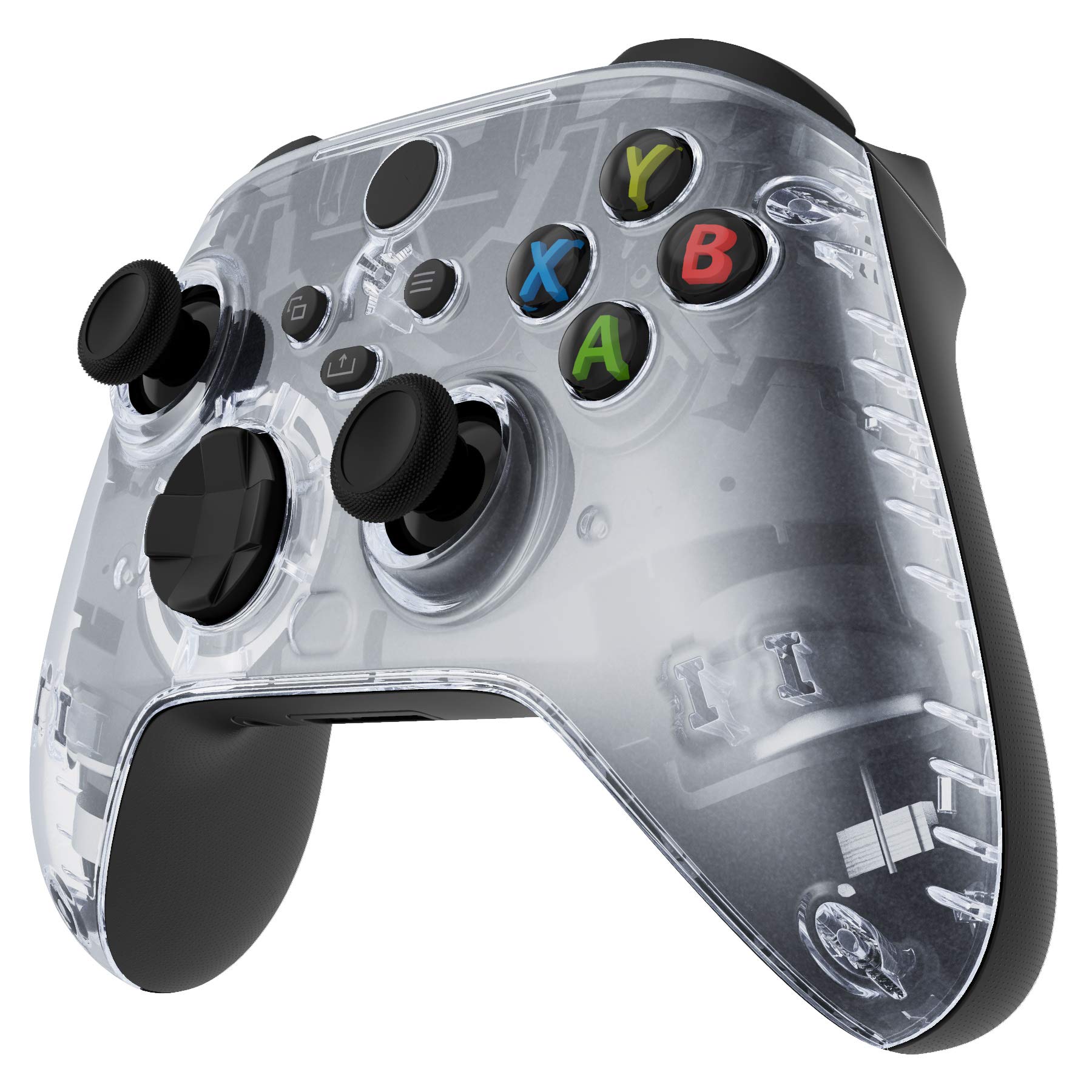 eXtremeRate Replacement Faceplate for Xbox Series X & S Controller - Personalize Your Control - Clear Custom Front Housing Shell for Xbox Core Wireless Controller [Controller NOT Included]