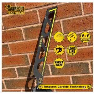 2 x SabreCut SCRS2243HM_2 Tungsten Carbide 17 29/32" (455mm) 2 TPI S2243HM Large Bricks Poroton Fibre Cement Concrete Straight Cutting Reciprocating Sabre Saw Compatible with Bosch Dewalt Makita