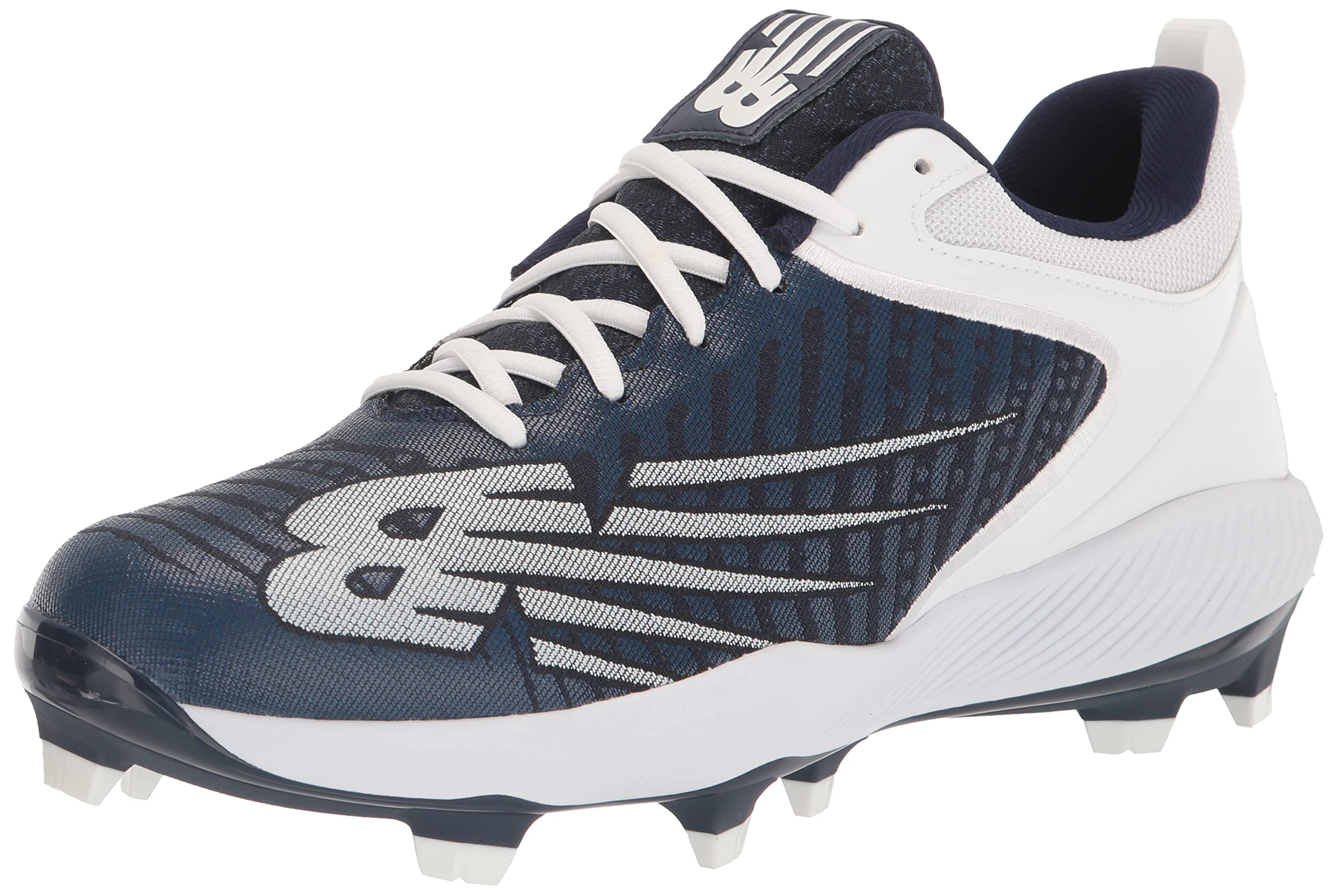 New Balance Men's FuelCell 4040 V6 Metal Baseball Shoe, Team Navy/White, 9