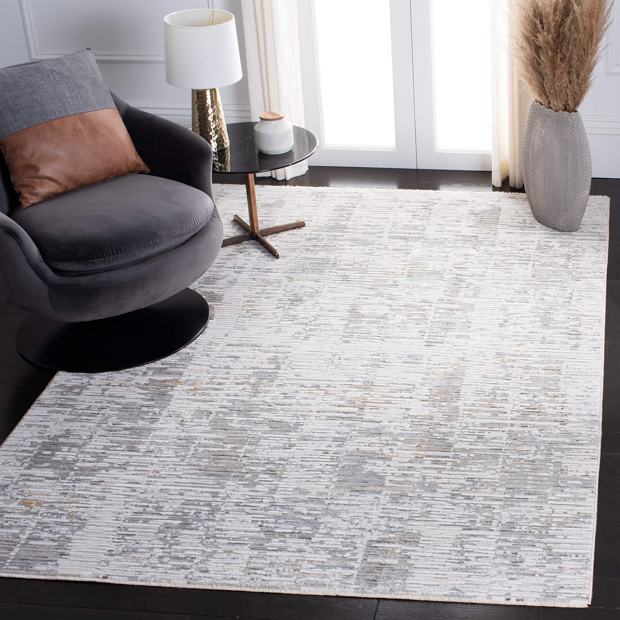 MARTHA STEWART x SAFAVIEH 8' x 10' Ivory/Beige MSR8979A Sabrina Living Room Dining Bedroom Area Rug