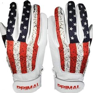 Adult PGX USA Flag Baseball Batting Gloves (Large)