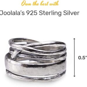 Joolala Ring 925 Sterling Silver Women’s Ring Huntress Ring Elegant and Stylish Design – Various Models – Gorgeous Oxidized Finish – Ideal Promise Ring, Anniversary (6)