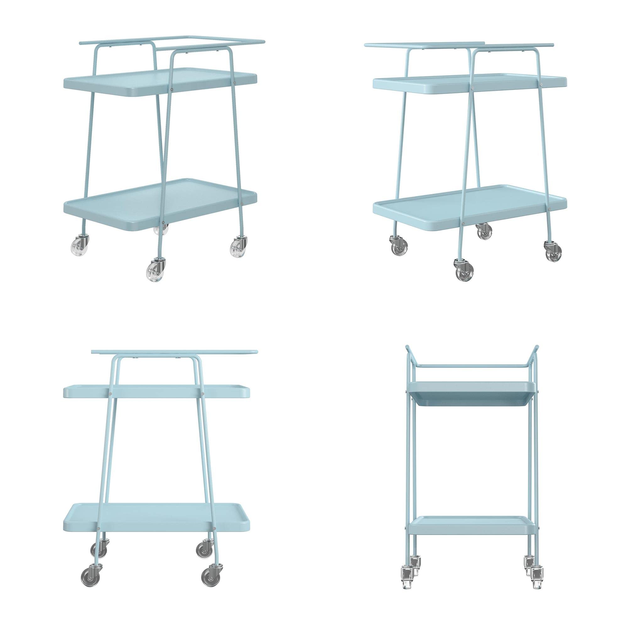 Cosco 2 Tier Serving Cart, Blue