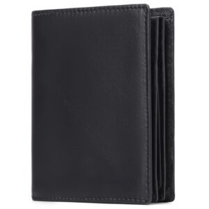 goiacii wallets for men large capacity genuine leather rfid mens bifold wallet with 16 card slots