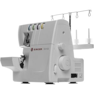 singer | s0100 white overlock serger with 2/3/4 thread capacity and 1300 spm