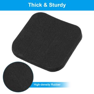 4Pcs Treadmill Mats, Coolrunner High Density Equipment Pads Noise Reduction for Floor Protection, Washing Machine Pads, Anti Vibration Rubber mats for Stationery Bike, Rowing Machine, Home Gym Station