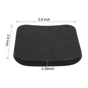 4Pcs Treadmill Mats, Coolrunner High Density Equipment Pads Noise Reduction for Floor Protection, Washing Machine Pads, Anti Vibration Rubber mats for Stationery Bike, Rowing Machine, Home Gym Station