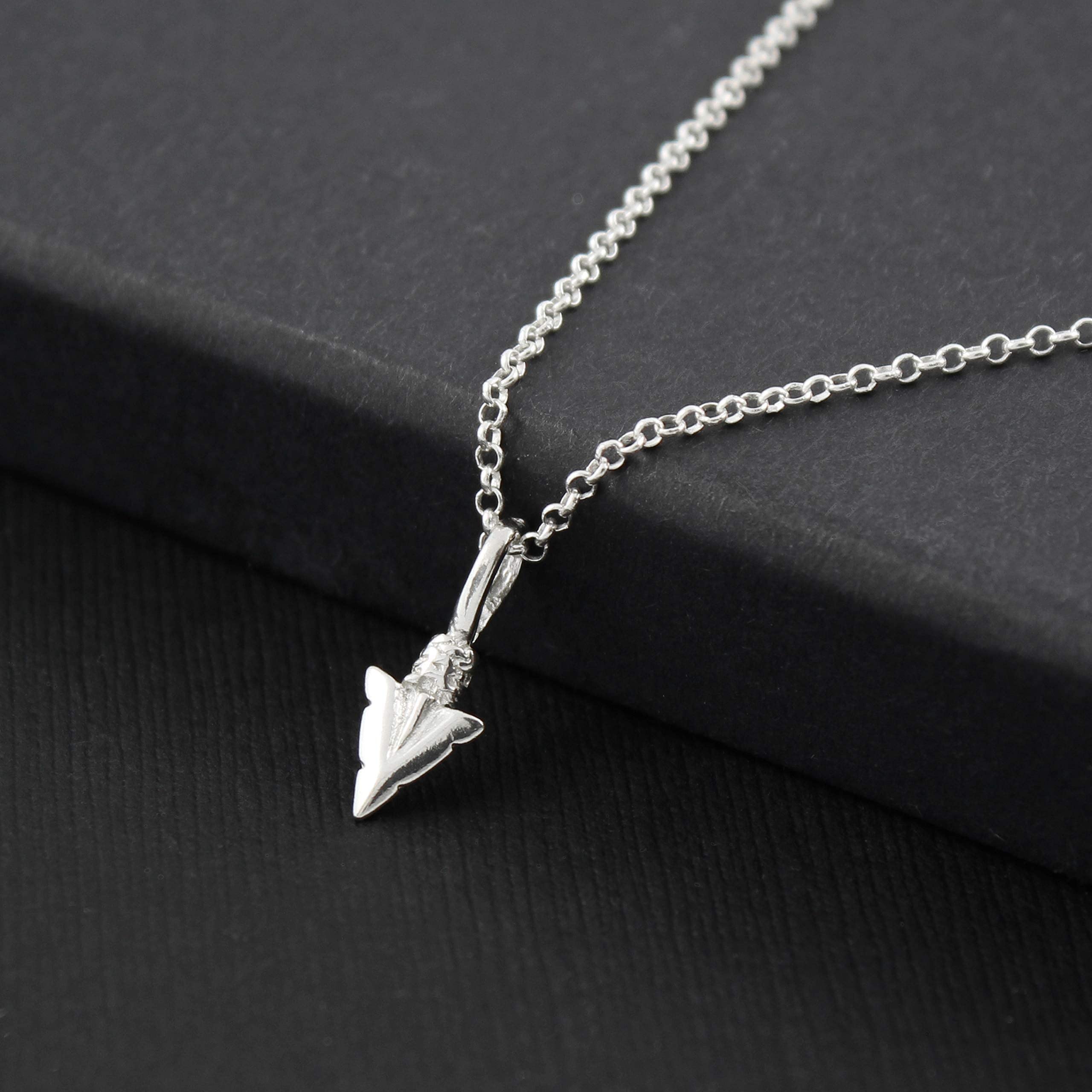 A Charmed Impression Arrowhead Necklace • Best Friend Tribe Necklace • Soul Sister Gift • Arrowhead Charm • Friendship Jewelry • Silver or Gold Arrow Sterling Silver