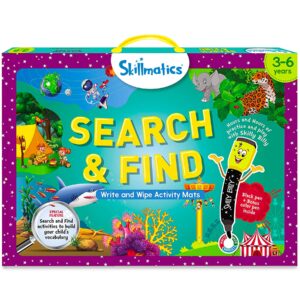 skillmatics preschool learning activity - search and find educational game, perfect for kids, toddlers who love toys, art and craft activities, gifts for girls and boys ages 3, 4, 5, 6