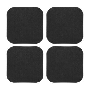 4pcs treadmill mats, coolrunner high density equipment pads noise reduction for floor protection, washing machine pads, anti vibration rubber mats for stationery bike, rowing machine, home gym station