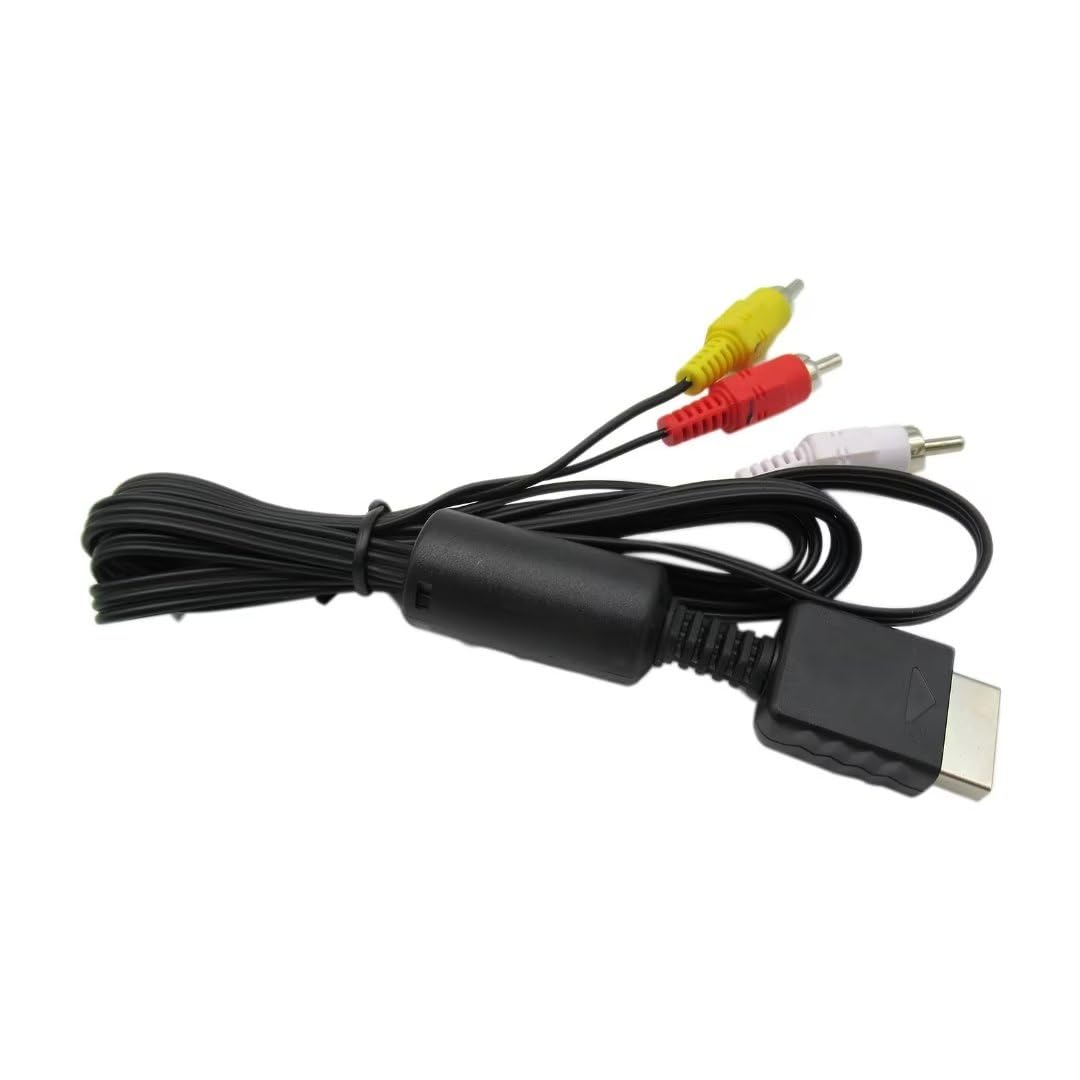 Gxcdizx AC Power Cord + AV Cable for Sony Playstation 2 PS2