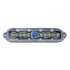 shadow-caster scm-10 led underwater boat light - color-changing (rgbw) - 316 stainless steel housing - polycarbonate lens - ip68 fully submersible waterproof