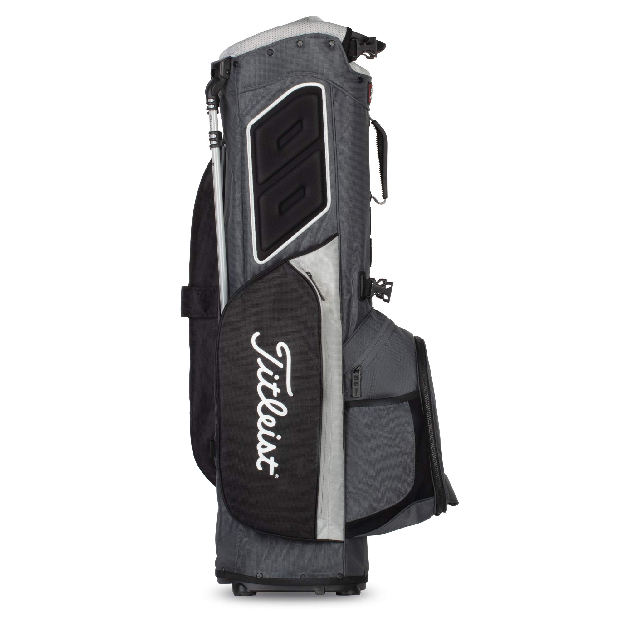 Titleist - Players 4 Plus Golf Bag - Charcoal/Black/Gray