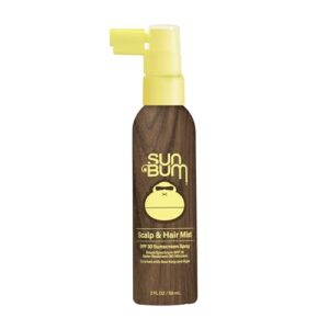 sun bum original spf 30 sunscreen scalp and hair mist i vegan and hawaii 104 act compliant (octinoxate oxybenzone free) i broad spectrum uva/uvb sunscreen spray with vitamin e i 2 oz