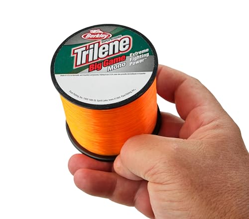 Berkley Trilene® Big Game™, Blaze Orange, 12lb | 5.4kg, 1175yd | 1074m Monofilament Fishing Line, Suitable for Saltwater and Freshwater Environments