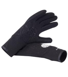 rip curl flashbomb 3/2mm 5 finger glove wglycf - black size - xl