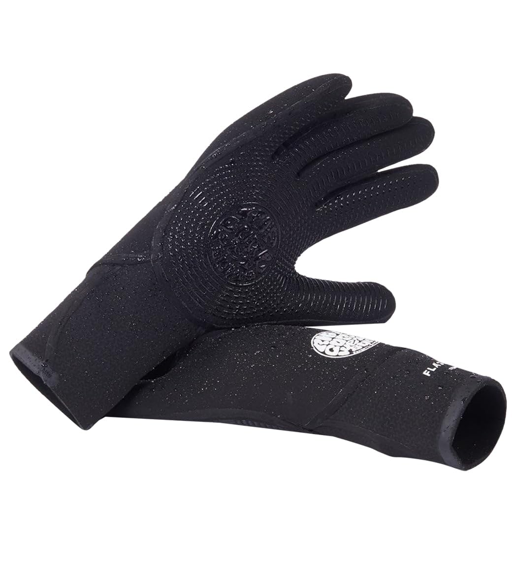 Rip Curl Flashbomb 3/2mm 5 Finger Glove WGLYCF - Black Size - XL