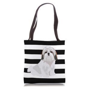 shih tzu dog lover gift tote bag