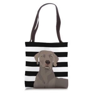 weimaraner dog lover gift tote bag