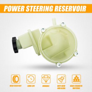 RANSOTO 603-939 Power Steering Pump Fluid Reservoir Compatible with 2011-2014 Dodge Challenger Charger ChrysIer 300 5.7L 3.6L V6 V8 Replaces 68059524AK 68059525AK 68059643AK