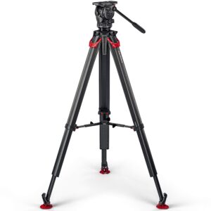 Sachtler aktiv6 Sideload Fluid Head System with Flowtech75 Tripod & Mid-Level Spreader