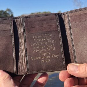 Genuine Leather Tri Fold Personalized Mens Wallet (777)