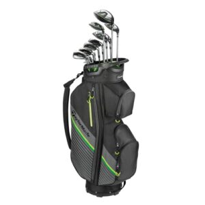 taylormade rbz speedlite complete 13-piece set, steel, right hand, regular flex, titanium, black, white, green