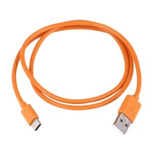 replacement usb charger charging cable cord for ring enabled ring video doorbell 2/3/plus / 4 (2020 release) power cord, peephole cam,doorbell pro,doorbell 2 3 camera battery charging cable (orange)