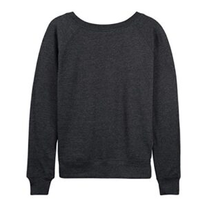 Instant Message - Life Is Better In The Mountains Ladies Lightweight French Terry Pullover - Size 4X Heather Charcoal