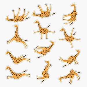 Evan Decals Yoga Giraffe Sticker Vinyl Bumper Sticker Decal Waterproof 5 Inches EVAN-YOGA-STICKERS-5483